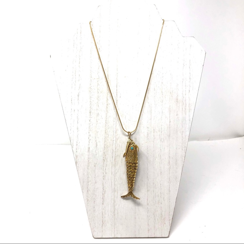 Antique Koi Fish Pendant, Art Deco 1940’s - Gem